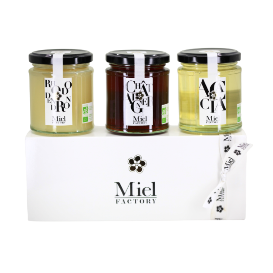 Coffret Cadeau "Miels Bio Français" – Miel Factory